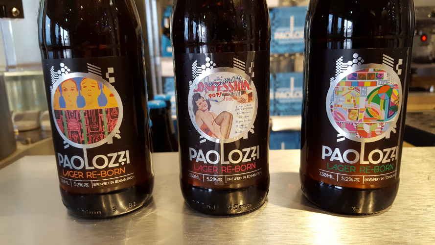 Edinburgh Beer Factory's Paolozzi Lager: where beer meets art!